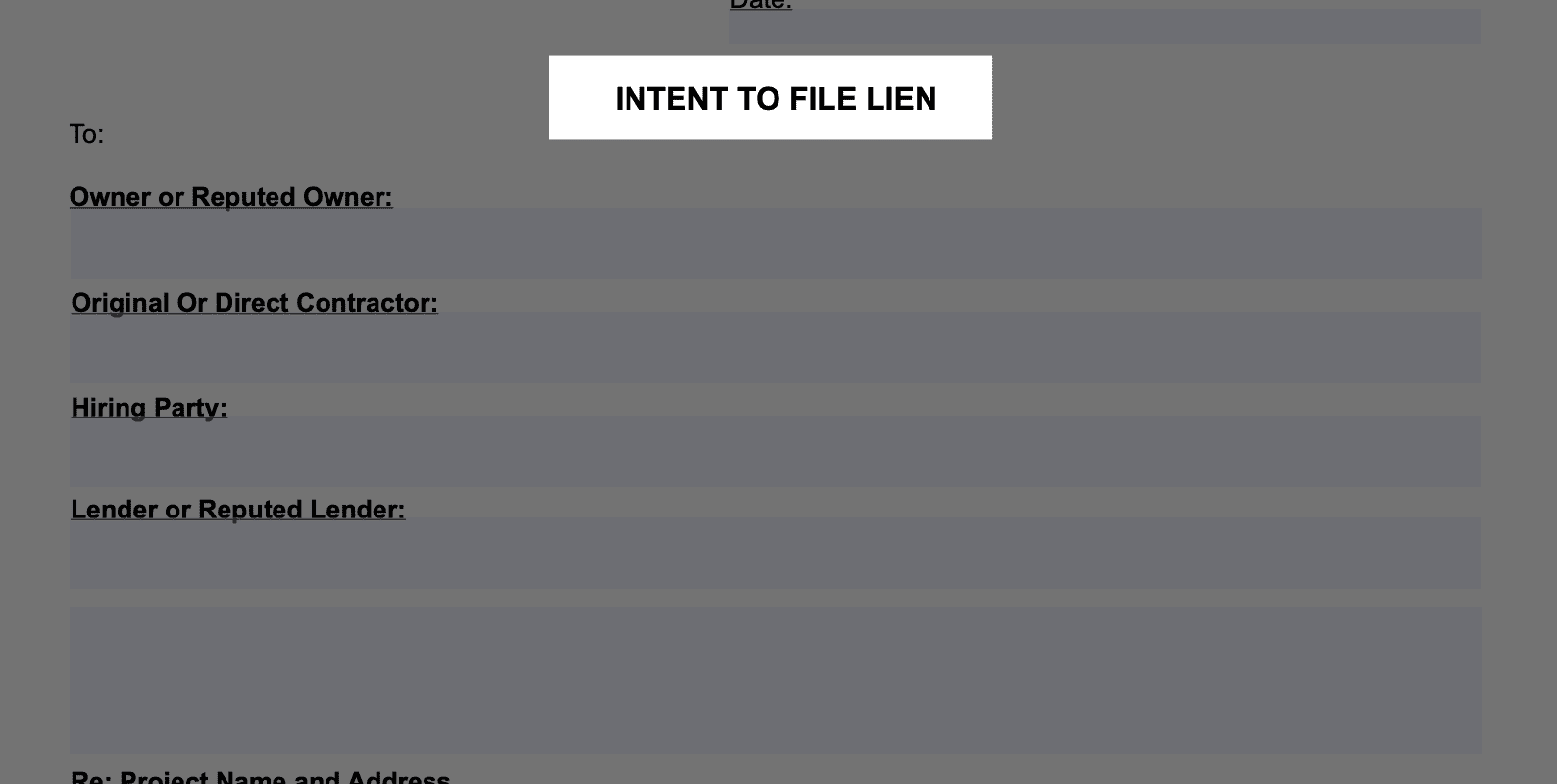 California Notice of Intent to Lien: Requirements and Best Practices ...